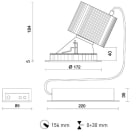 SIDE SPA - SDE57552AS-LBC SWING 15 DIAM.156MM 41W 4476LM 3000K IP2 SIDE SPA - SDE57552AS-LBC SWING 15 DIAM.156MM 41W 4476LM 3000K IP2